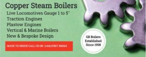 Copper Boiler Makers for Model Steam Locos & Traction Engines
